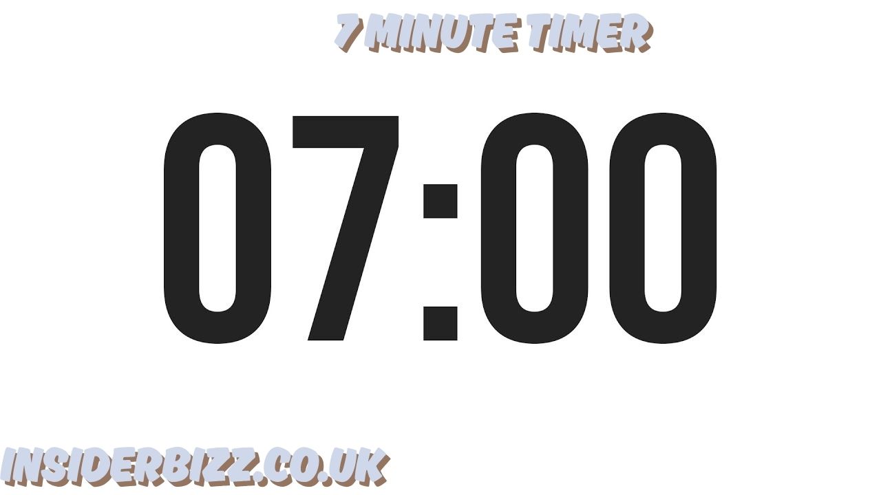 7 Minute Timer, ??, and Everything You Need to Know About Setting the ...
